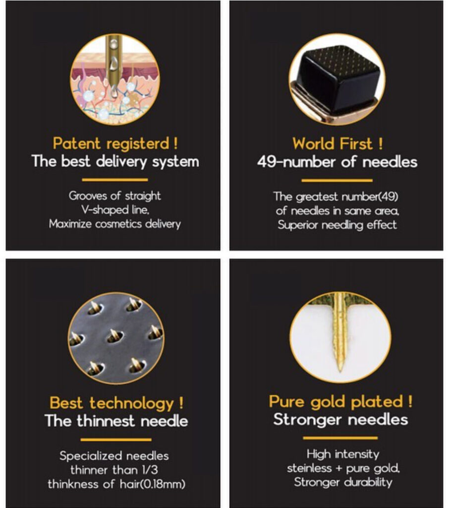 Tok Stick 18K gold plated Skin Stimulator - Kbeauty Derm